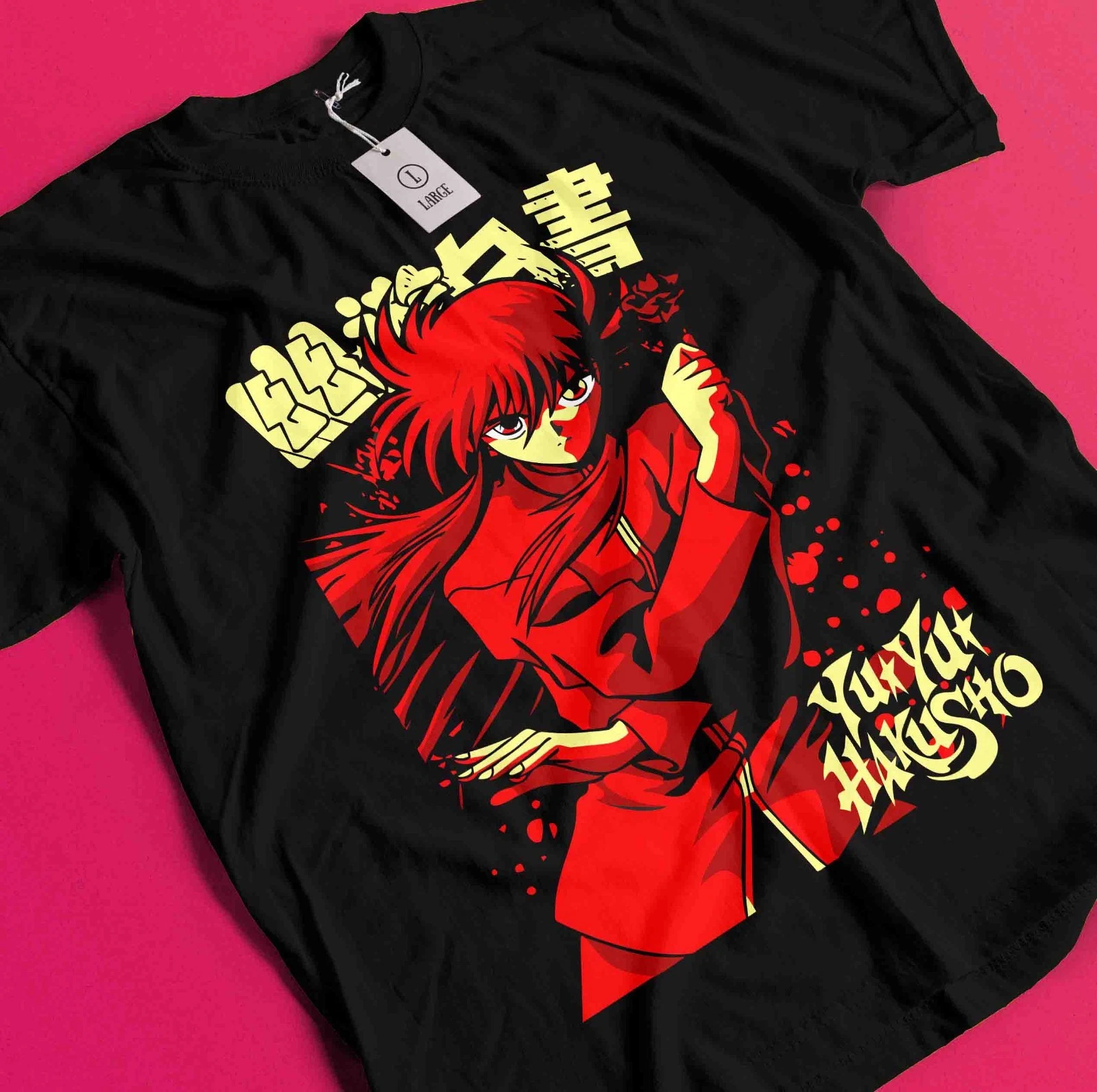 Yu Yu Hakusho T-shirt Yusuke Urameshi Tshirt Kuwabara Kurama Hiel Shirt ...