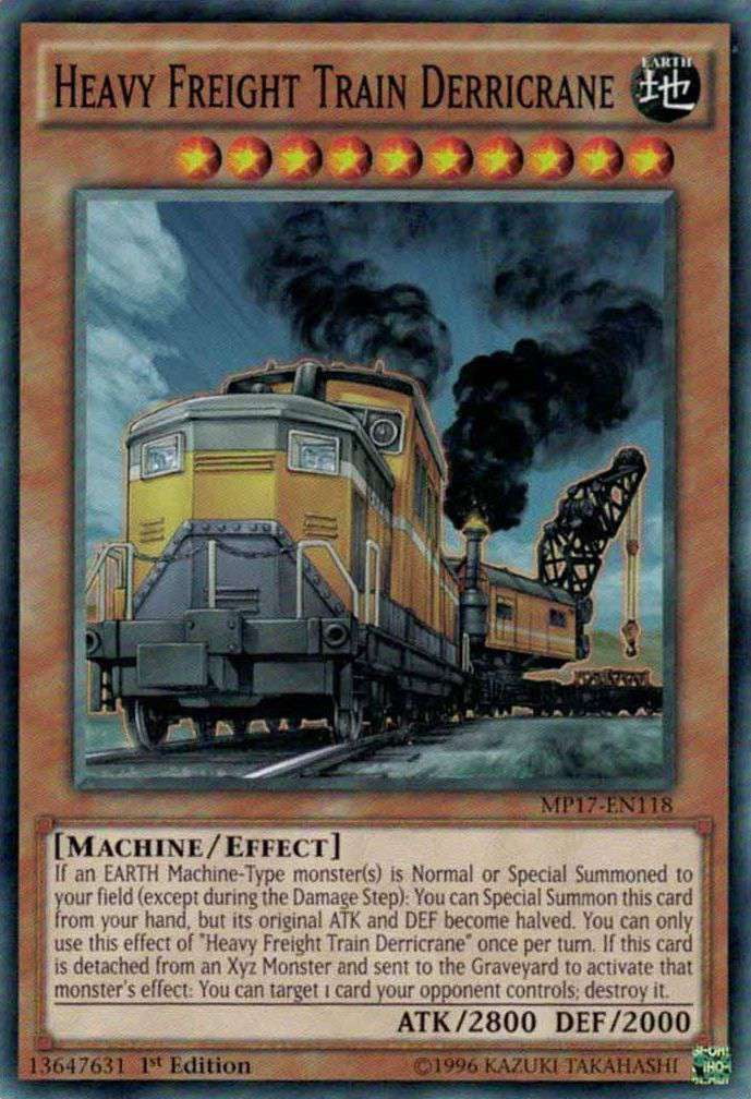 YuGiOh 2017 Mega-Tin Mega Pack Common Heavy Freight Train Derricrane ...