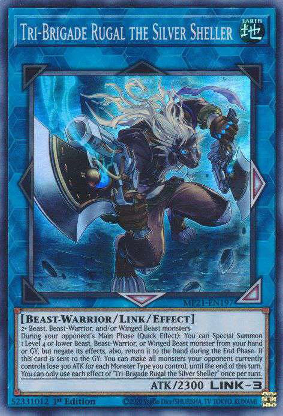 YuGiOh 2021 Tin of Ancient Battles Super Rare Tri-Brigade Rugal the ...