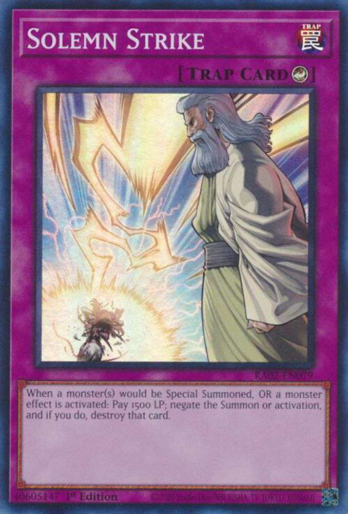 YuGiOh 25th Anniversary Rarity Collection II Ultra Rare Solemn Strike ...