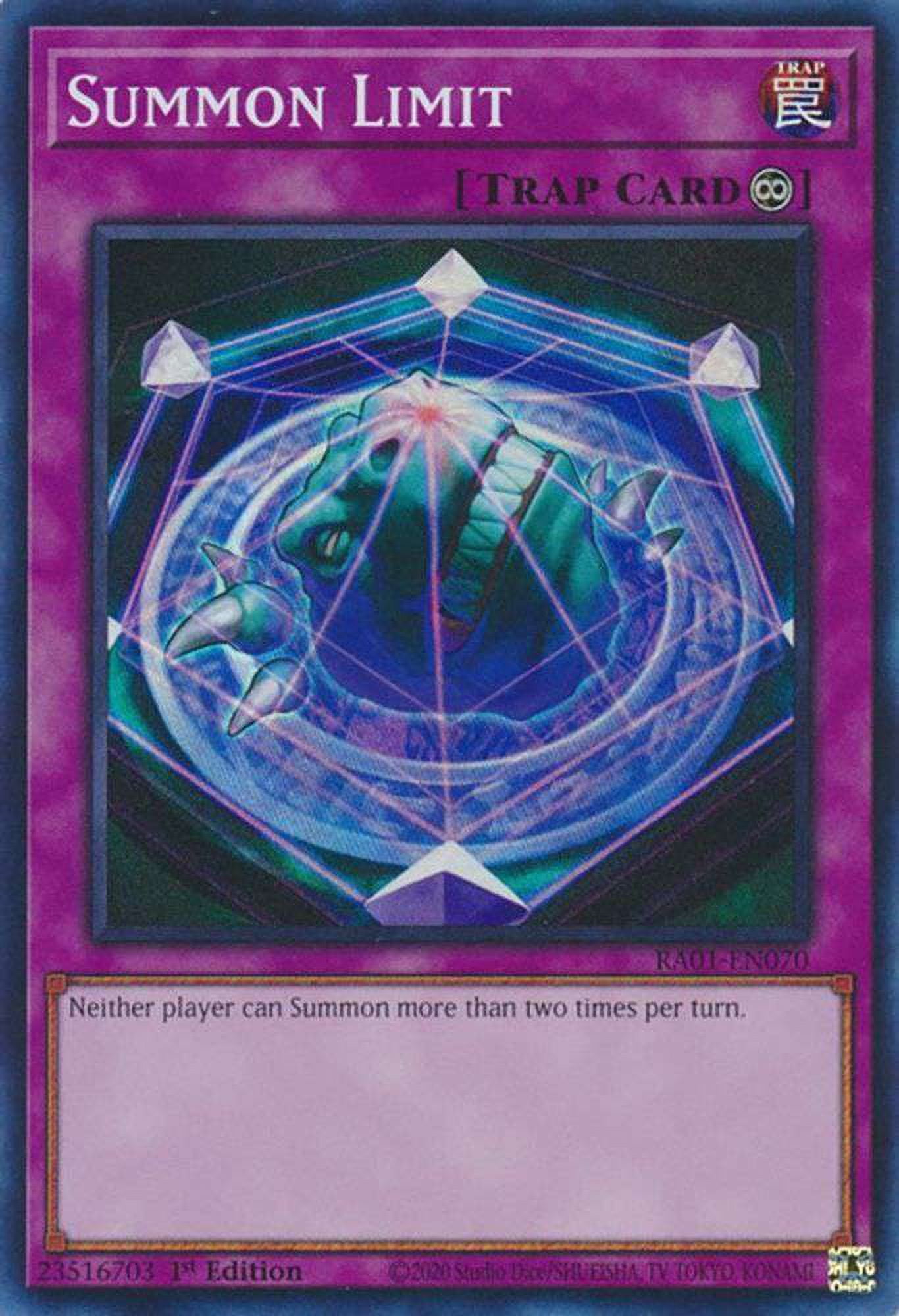 YuGiOh 25th Anniversary Rarity Collection Platinum Secret Rare Summon Limit RA01-EN070 - Walmart.com