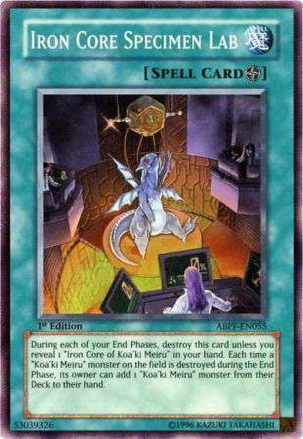 YuGiOh Absolute Powerforce Super Rare Iron Core Specimen Lab ABPF-EN055 ...