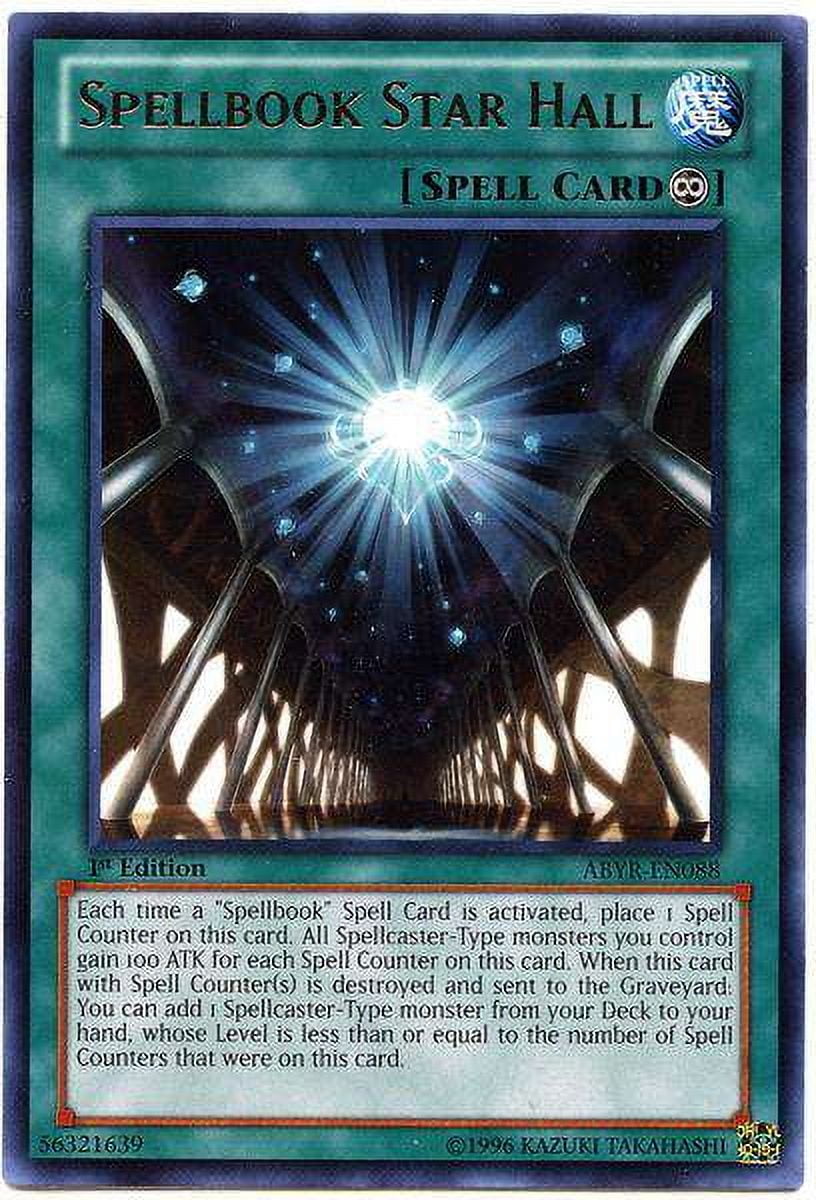 YuGiOh Abyss Rising Rare Spellbook Star Hall ABYR-EN088 - Walmart.com