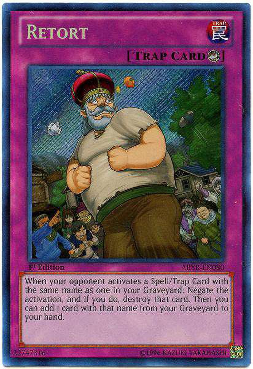 YuGiOh Abyss Rising Secret Rare Retort ABYR-EN080 - Walmart.com