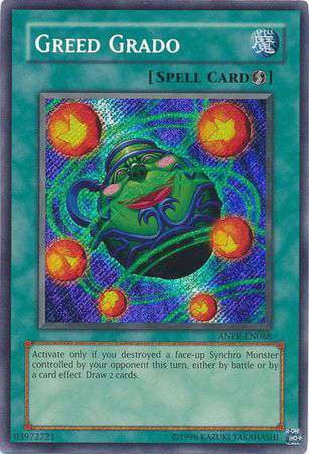 YuGiOh Ancient Prophecy Secret Rare Greed Grado ANPR-EN088 - Walmart.com