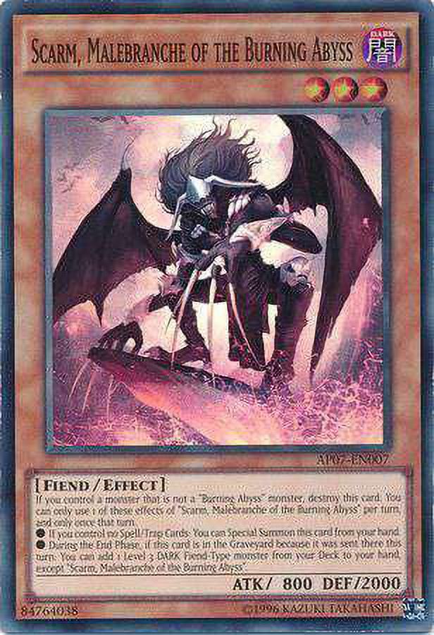 YuGiOh Astral Pack Seven Super Rare Scarm, Malebranche of the Burning Abyss AP07-EN007 - Walmart.com