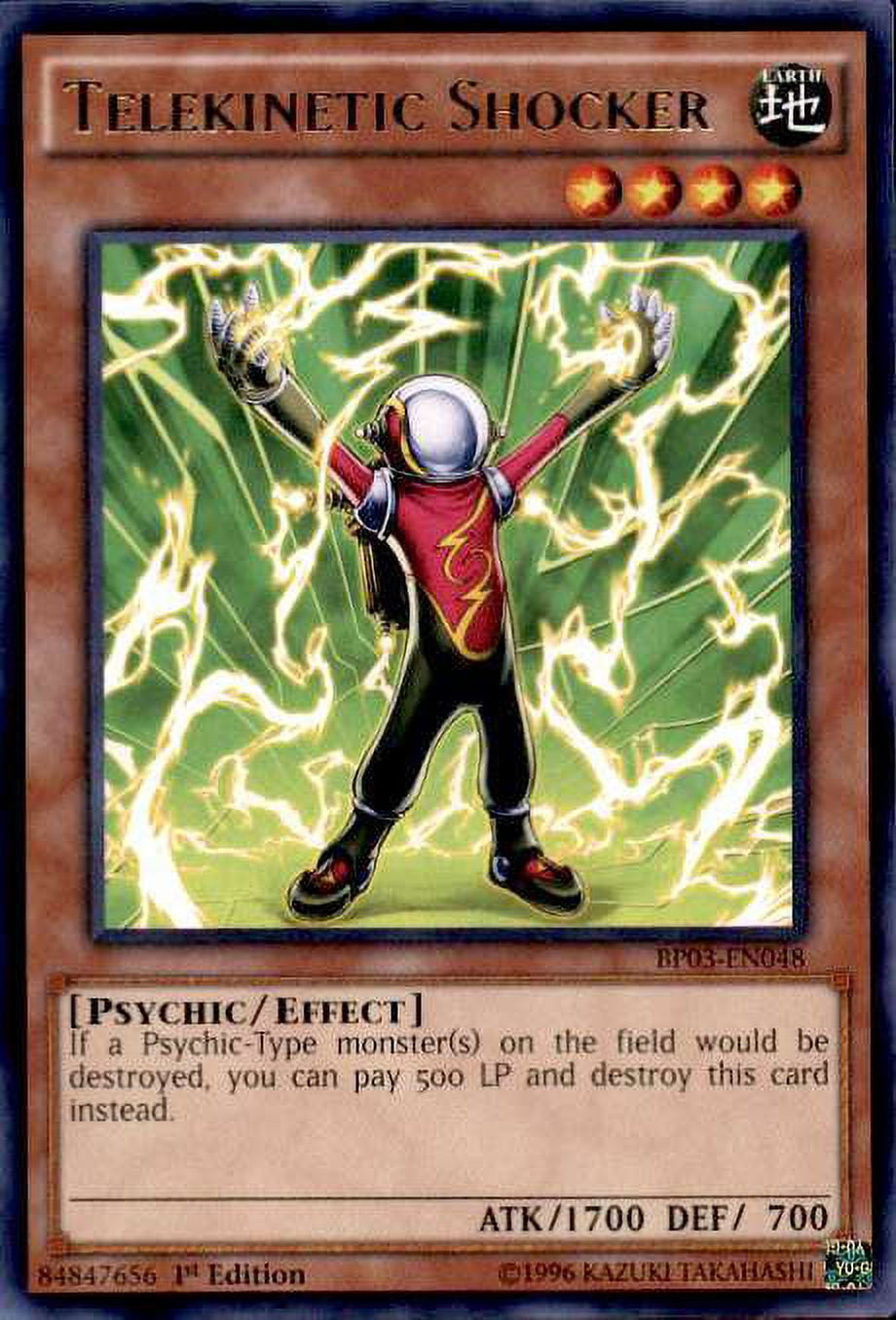 YuGiOh Battle Pack 3 Monster League Rare Telekinetic Shocker BP03-EN048 ...