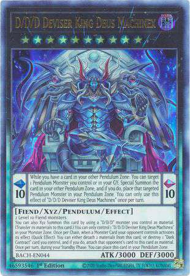 YuGiOh Battle of Chaos Ultra Rare D/D/D Deviser King Deus Machinex BACH ...