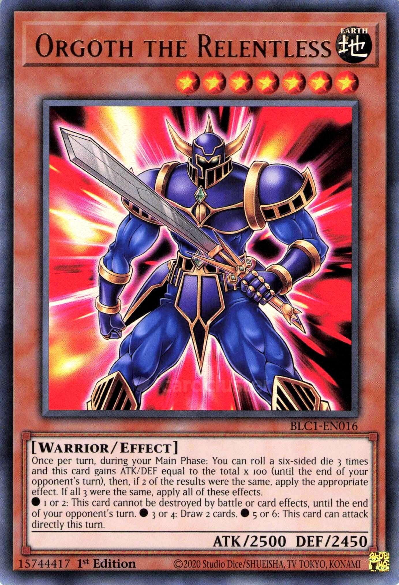 YuGiOh Battles of Legend: Chapter 1 Ultra Rare Orgoth the Relentless ...