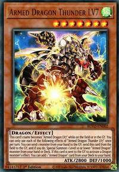 YuGiOh Blazing Vortex Ultra Rare Armed Dragon Thunder LV7 BLVO-EN002 - Walmart.com