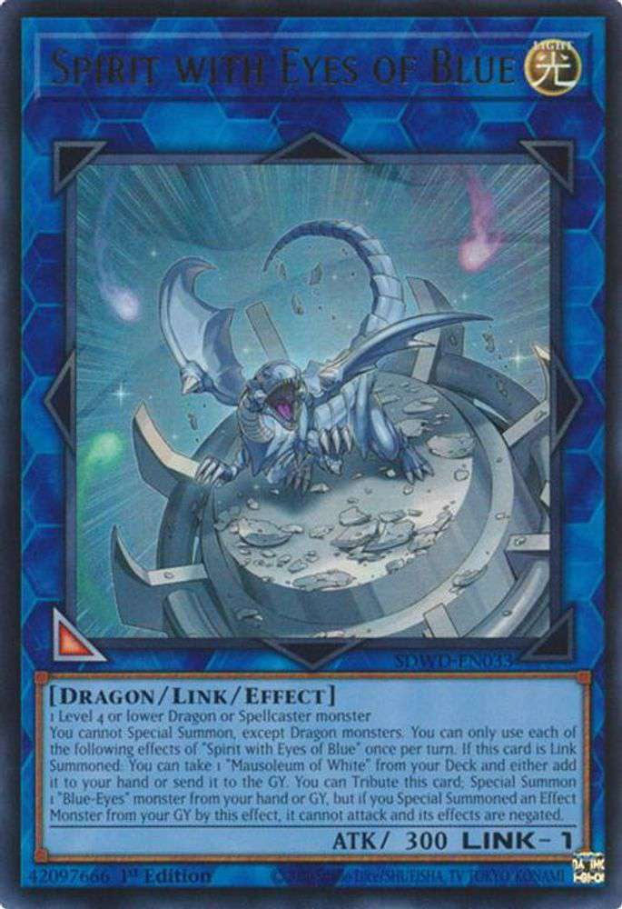 YuGiOh Blue-Eyes White Destiny Structure Deck Ultra Rare Spirit with ...