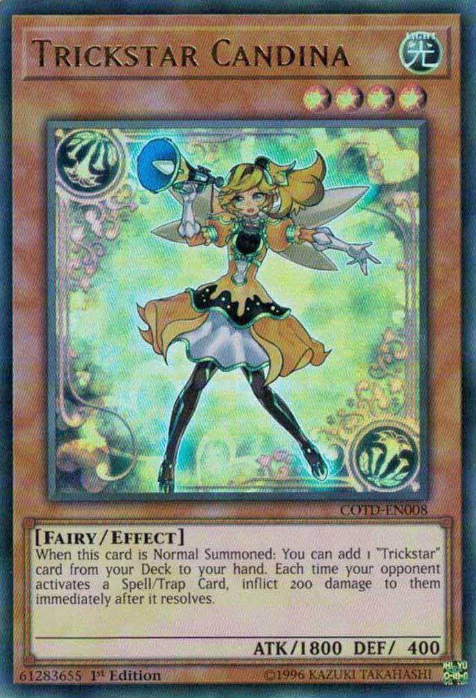YuGiOh Code of the Duelist Ultra Rare Trickstar Candina COTD-EN008 - Walmart.com