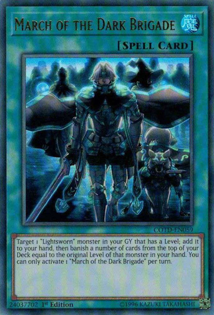 YuGiOh Code of the Duelist Ultra Rare March of the Dark Brigade COTD-EN059 - Walmart.com