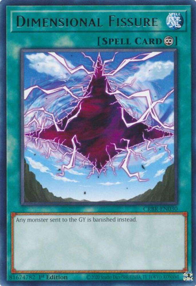 YuGiOh Crossover Breakers Rare Dimensional Fissure CRBR-EN030 - Walmart.com