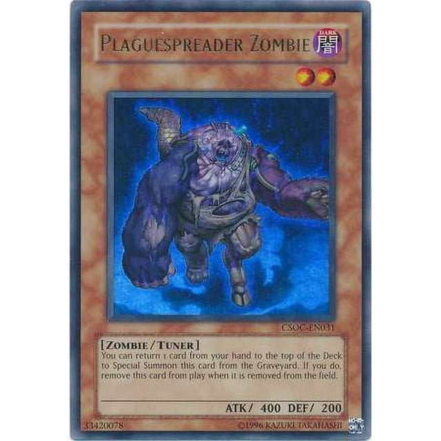 YuGiOh Crossroads of Chaos Ultra Rare Plaguespreader Zombie CSOC-EN031 ...