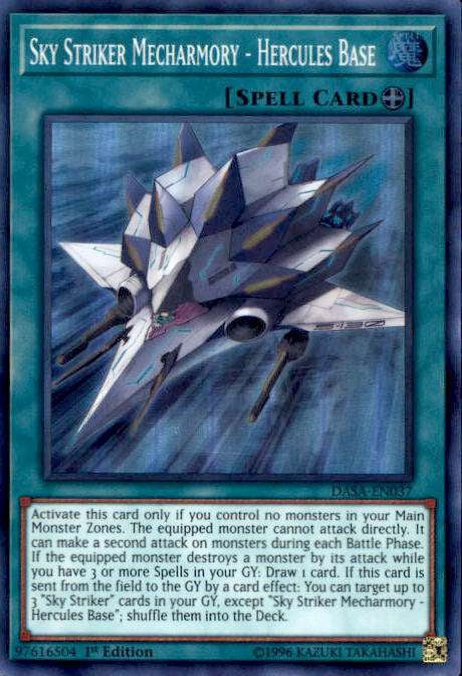 YuGiOh Dark Saviors Super Rare Sky Striker Mecharmory - Hercules Base DASA-EN037 - Walmart.com