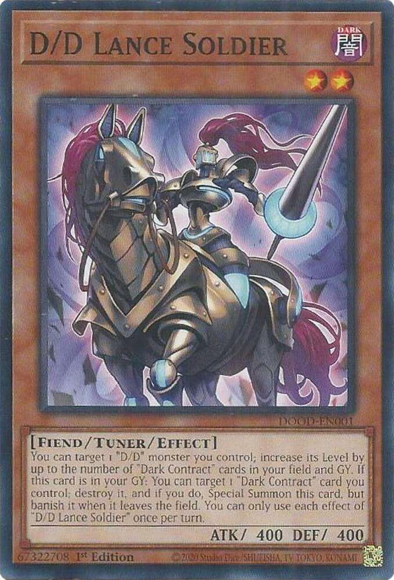 YuGiOh Doom of Dimensions Common D/D Lance Soldier DOOD-EN001 - Walmart.com