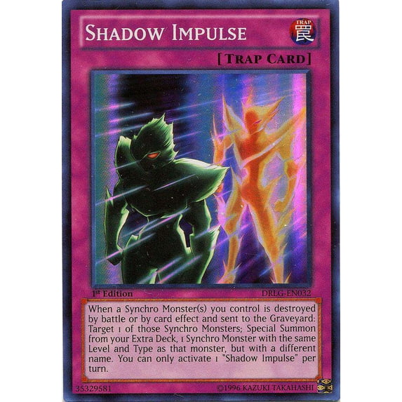 YuGiOh Dragons of Legend Super Rare Shadow Impulse DRLG-EN032 - Walmart.com