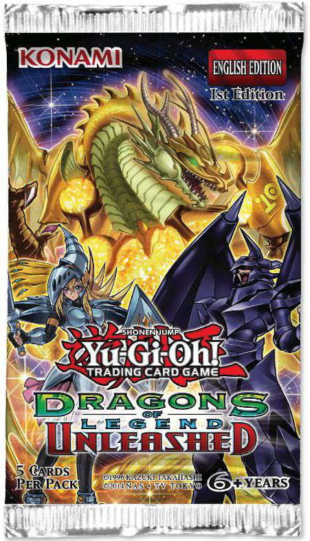Yu-Gi-Oh Cards - Dragons of Legend Unleashed - Booster Pack (5 Foil Cards) - Walmart Business ...