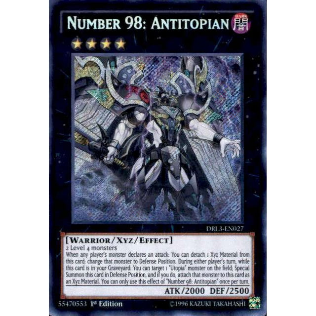 YuGiOh Dragons of Legend: Unleashed Secret Rare Number 98: Antitopian ...