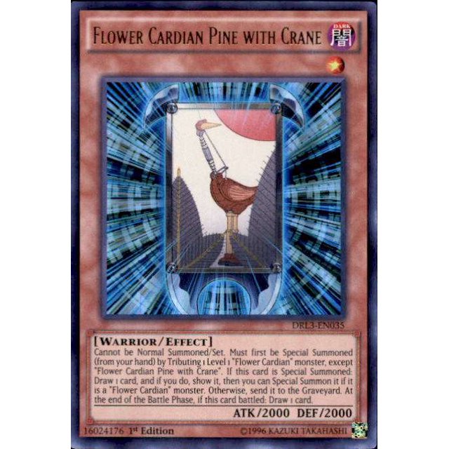 YuGiOh Dragons of Legend: Unleashed Ultra Rare Flower Cardian Pine with ...