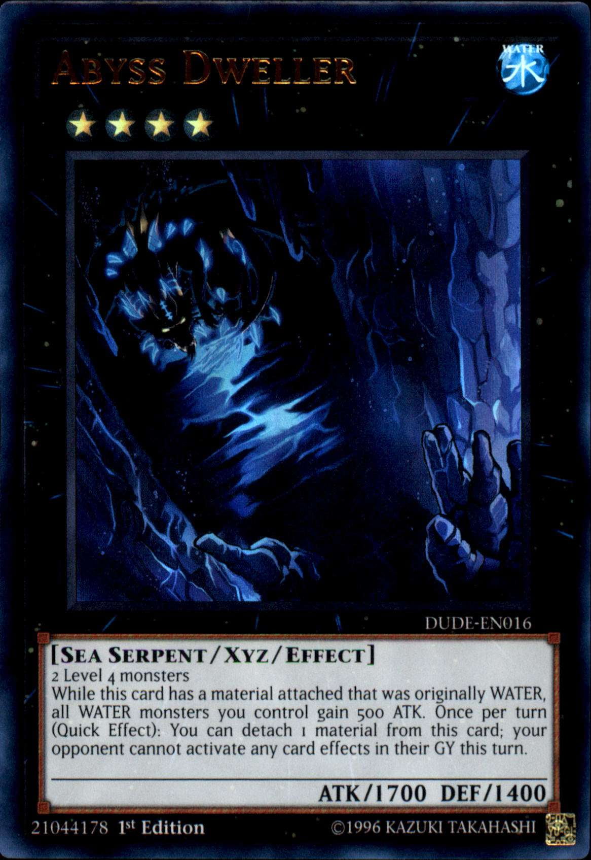 YuGiOh Duel Devastator Ultra Rare Abyss Dweller DUDE-EN016 - Walmart.com