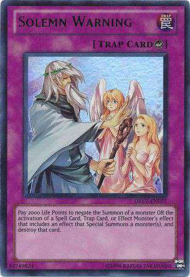 YuGiOh Duelist Revolution Ultra Rare Solemn Warning DREV-EN077 - Walmart.com