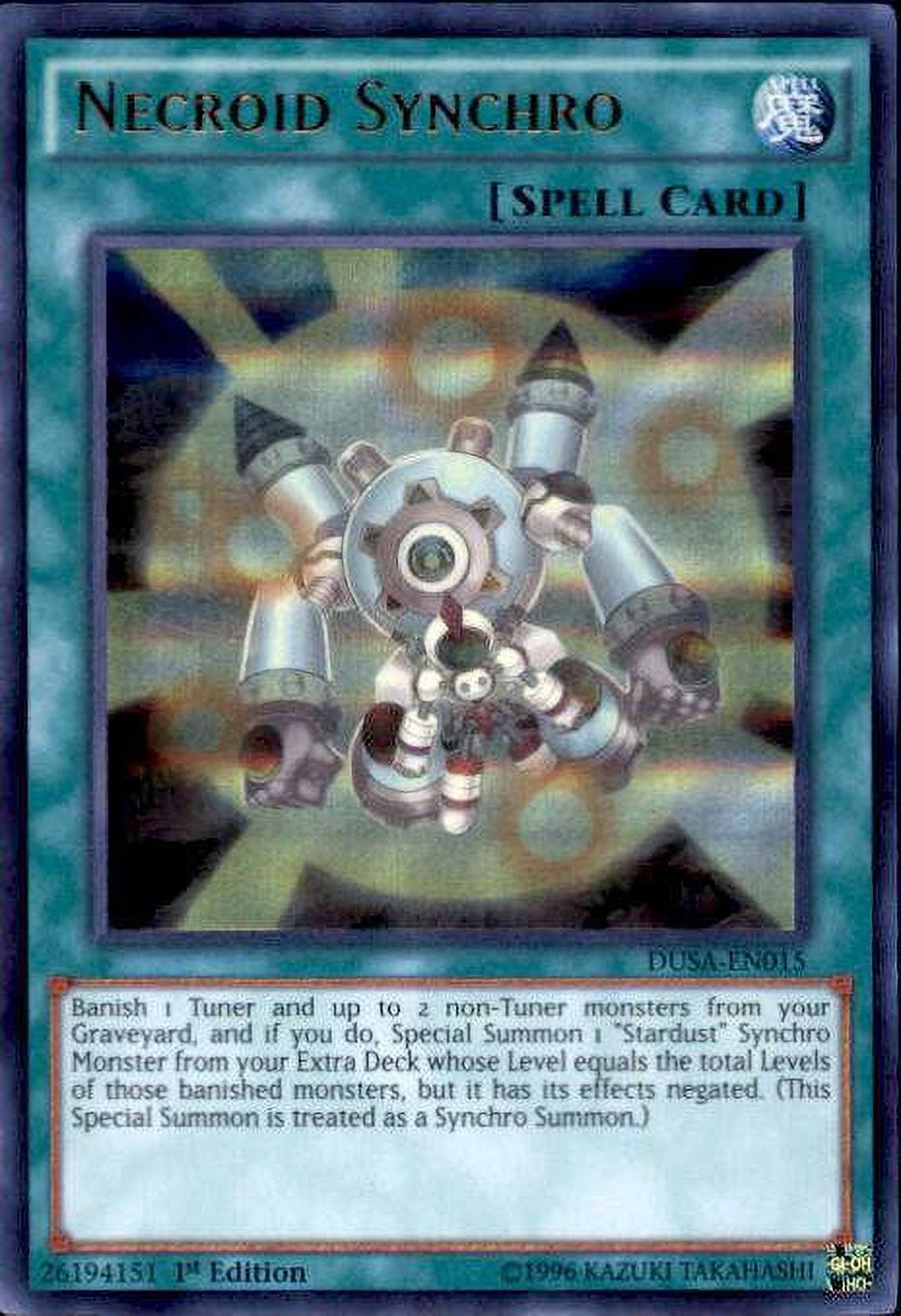 YuGiOh Duelist Saga Ultra Rare Necroid Synchro DUSA-EN015 - Walmart.com