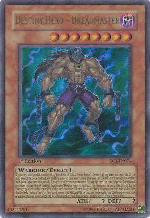 YuGiOh GX Enemy of Justice Ultra Rare Destiny Hero - Dreadmaster EOJ ...
