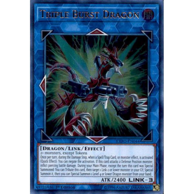 YuGiOh Extreme Force Ultra Rare Triple Burst Dragon EXFO-EN044 ...