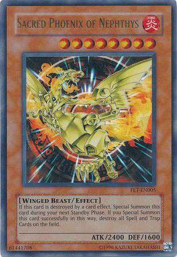 YuGiOh Flaming Eternity Ultra Rare Sacred Phoenix of Nephthys FET-EN005 - Walmart.com