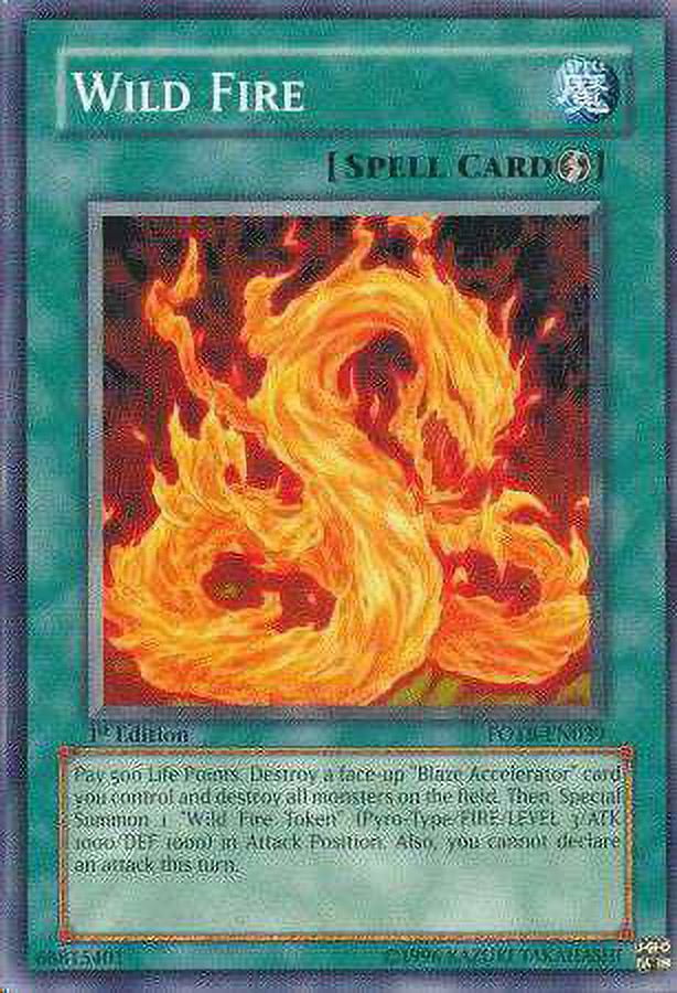 YuGiOh Force of the Breaker Common Wild Fire FOTB-EN039 - Walmart.com