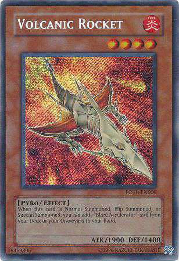YuGiOh Force of the Breaker Secret Rare Volcanic Rocket FOTB-EN000 ...