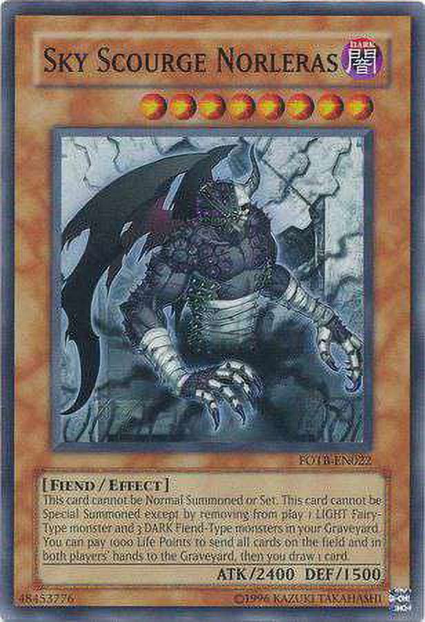 YuGiOh Force of the Breaker Super Rare Sky Scourge Norleras FOTB-EN022 ...