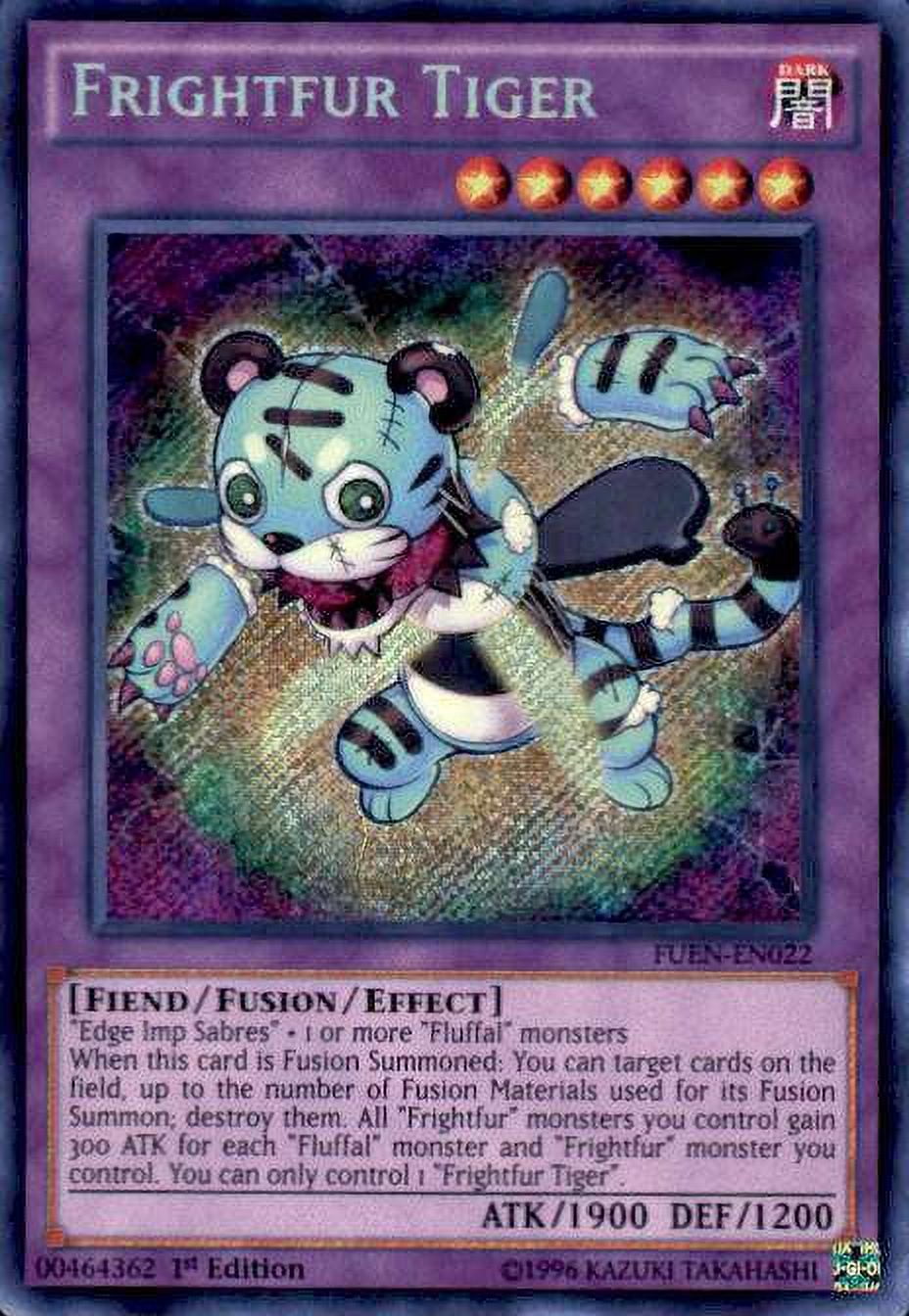 YuGiOh Fusion Enforcers Secret Rare Frightfur Tiger FUEN-EN022 ...
