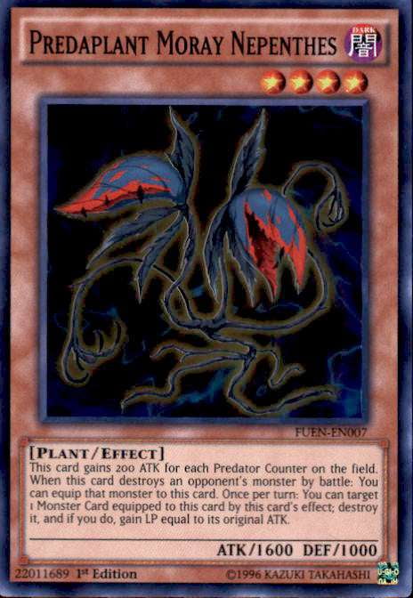 YuGiOh Fusion Enforcers Super Rare Predaplant Moray Nepenthes FUEN ...