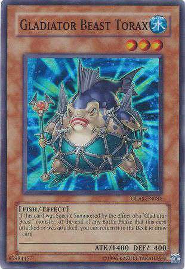 YuGiOh Gladiator's Assault Super Rare Gladiator Beast Torax GLAS-EN081 ...