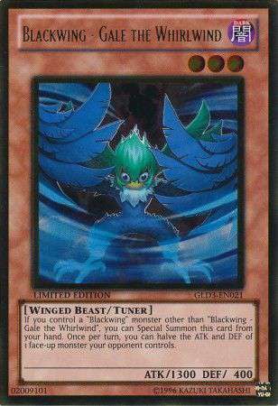 YuGiOh Gold Series 3 Gold Rare Blackwing - Gale the Whirlwind GLD3 ...