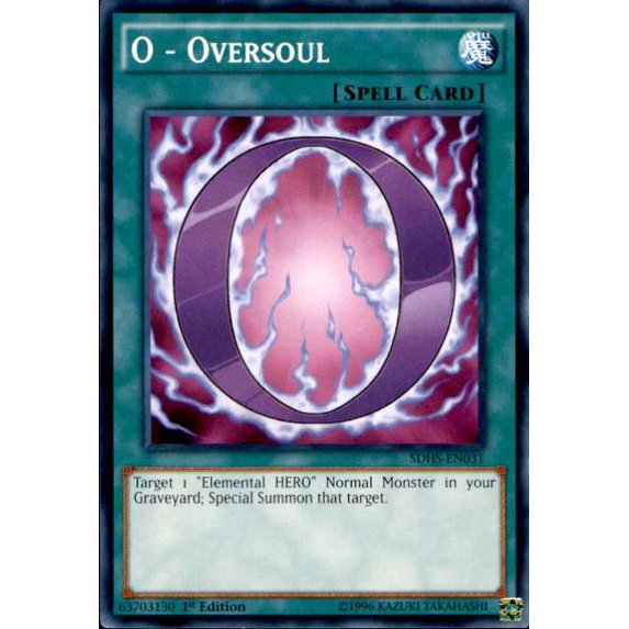 YuGiOh HERO Strike Structure Deck Common O - Oversoul SDHS-EN031 ...