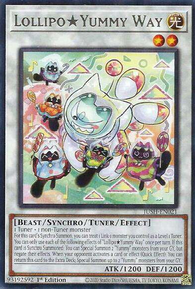 YuGiOh Justice Hunters Rare LollipoYummy Way JUSH-EN021 - Walmart.com