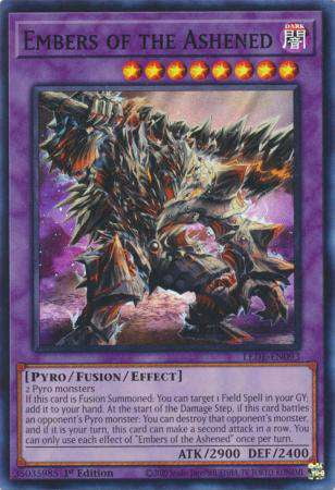YuGiOh Legacy of Destruction Super Rare Embers of the Ashened LEDE ...