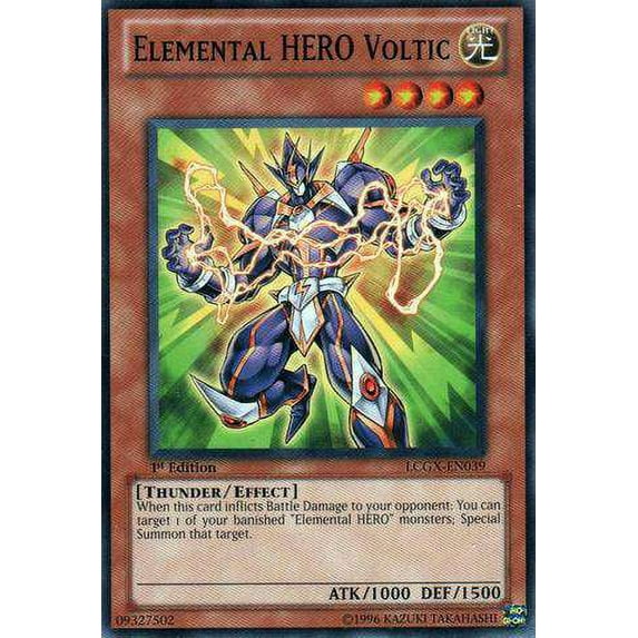 YuGiOh Legendary Collection 2 Common Elemental HERO Voltic LCGX-EN039 ...