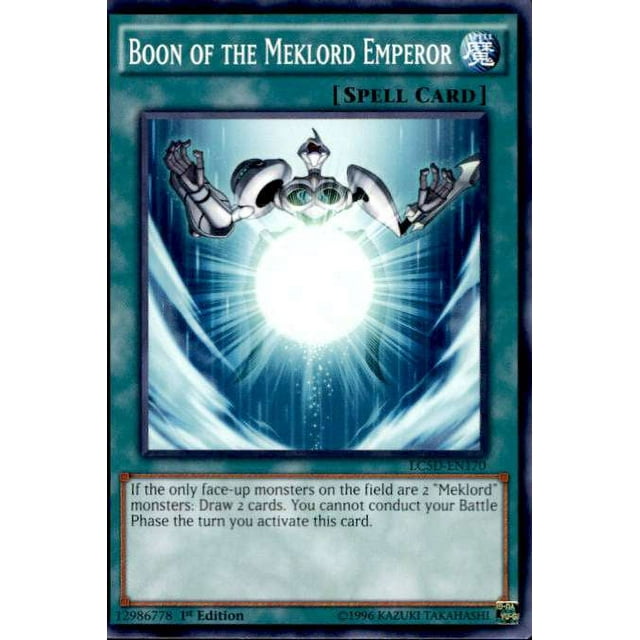 YuGiOh Legendary Collection Mega Pack Common Boon of the Meklord ...