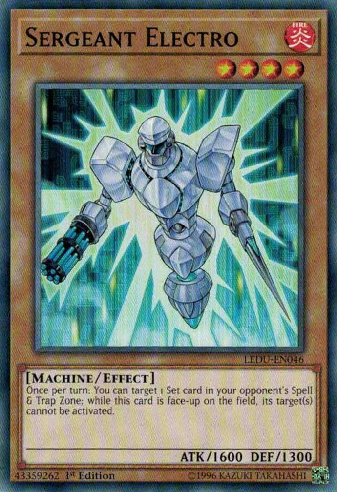 YuGiOh Legendary Duelists Common Sergeant Electro LEDU-EN046 - Walmart.com