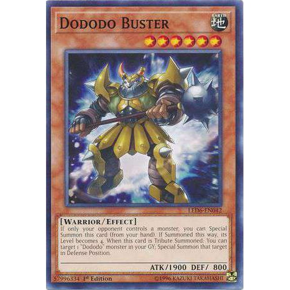 YuGiOh Legendary Duelists: Magical Hero Common Dododo Buster LED6-EN042 ...
