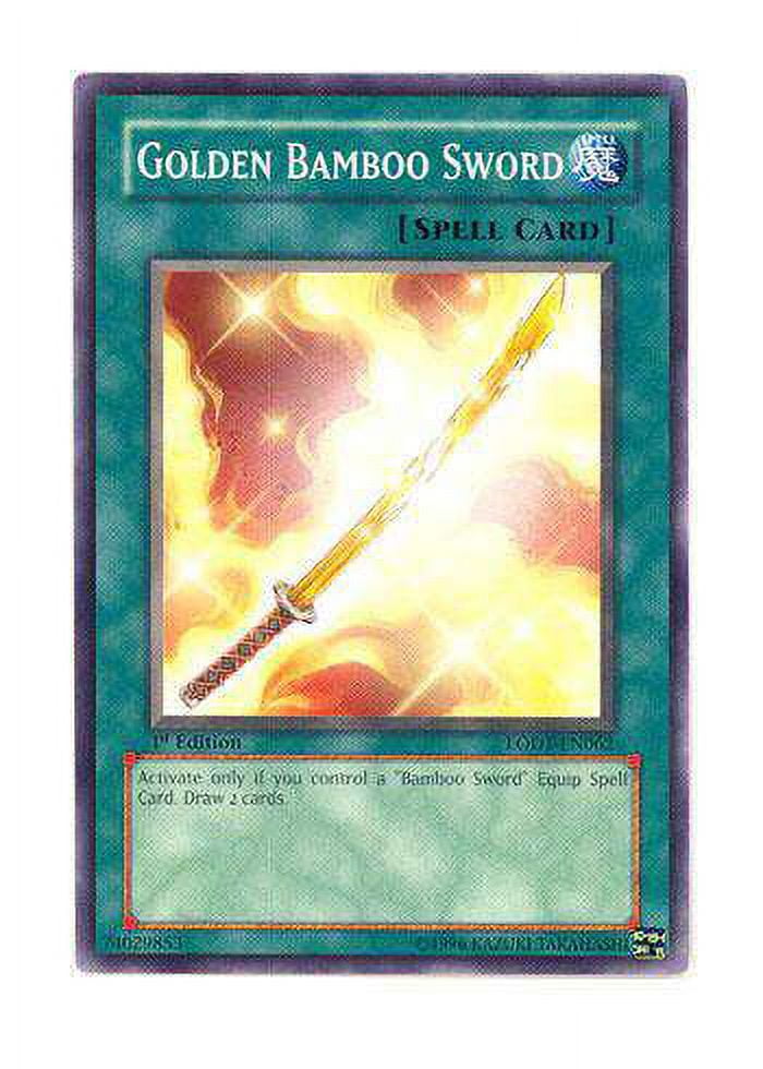 YuGiOh Light of Destruction Common Golden Bamboo Sword LODT-EN062 ...