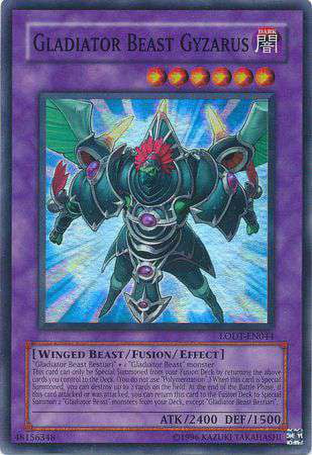 YuGiOh Light of Destruction Super Rare Gladiator Beast Gyzarus LODT ...