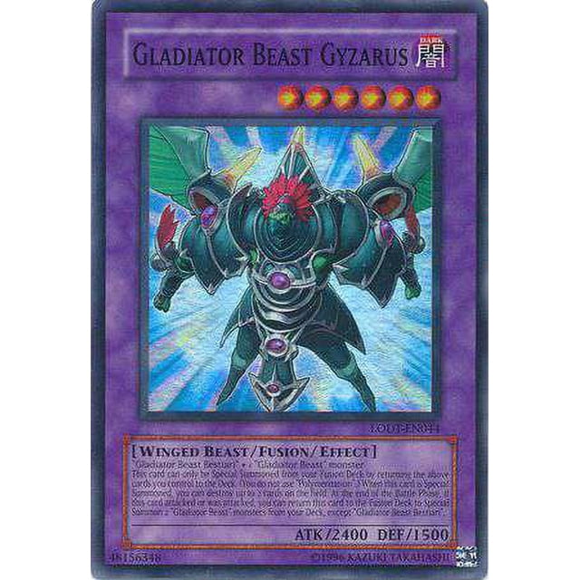 YuGiOh Light of Destruction Super Rare Gladiator Beast Gyzarus LODT ...