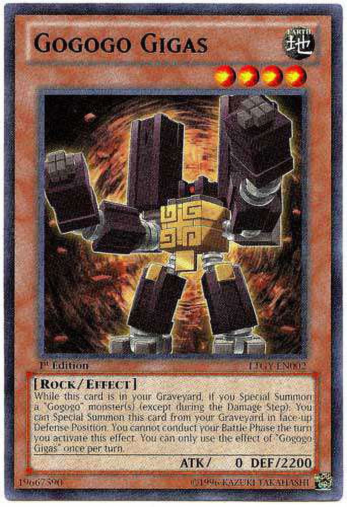 YuGiOh Lord of the Tachyon Galaxy Rare Gogogo Gigas LTGY-EN002 - Walmart.com