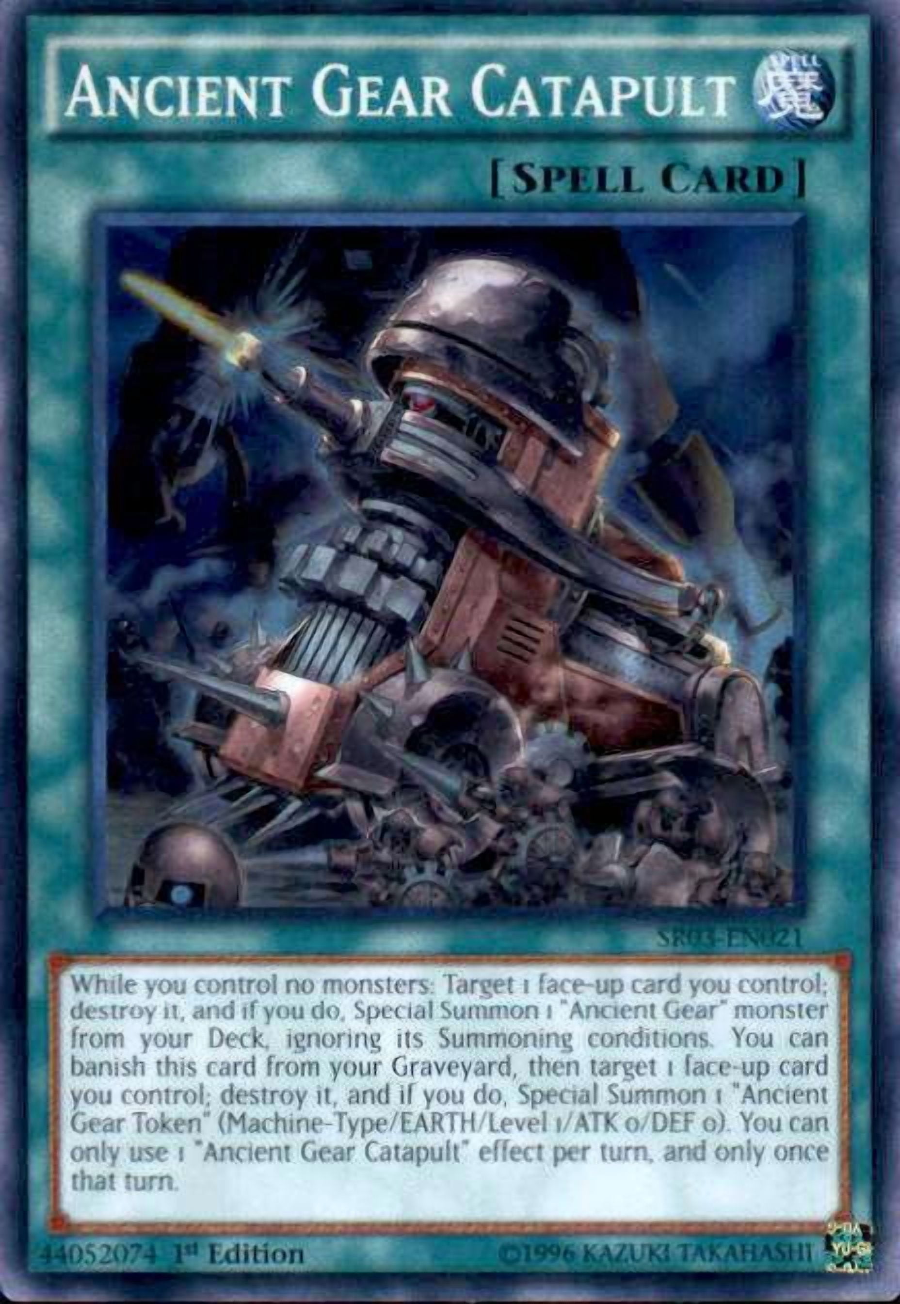 YuGiOh Machine Reactor Structure Deck Super Rare Ancient Gear Catapult ...